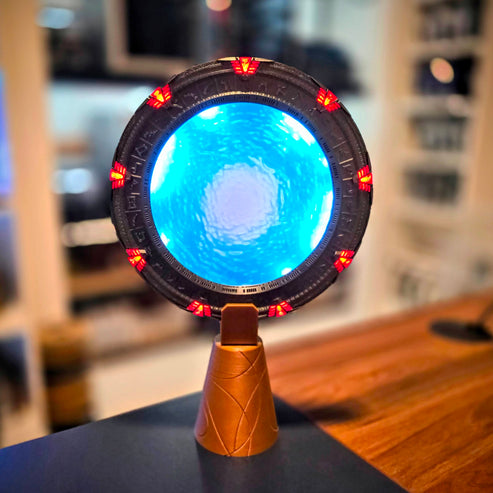 Stargate Holiday Tree Topper Ornament with Stand – Warp Speed 3D Printing